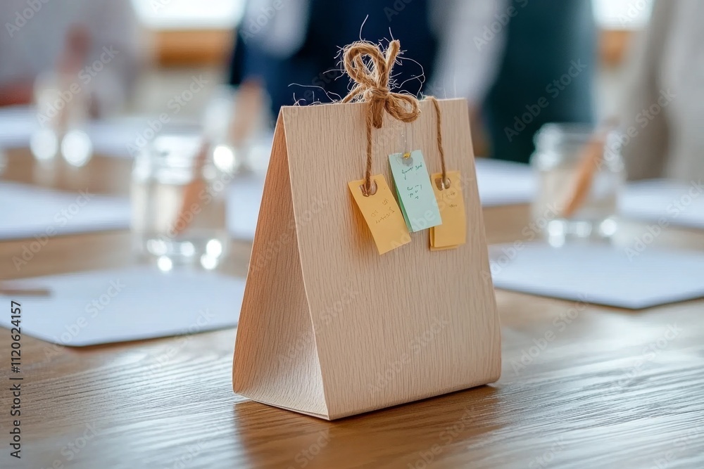 A photo of a UX designer writing notes on sticky notes and arranging ...