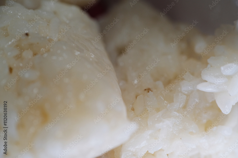 Tapai Pulut Daun Getah is a traditional Malaysian dessert of fermented ...