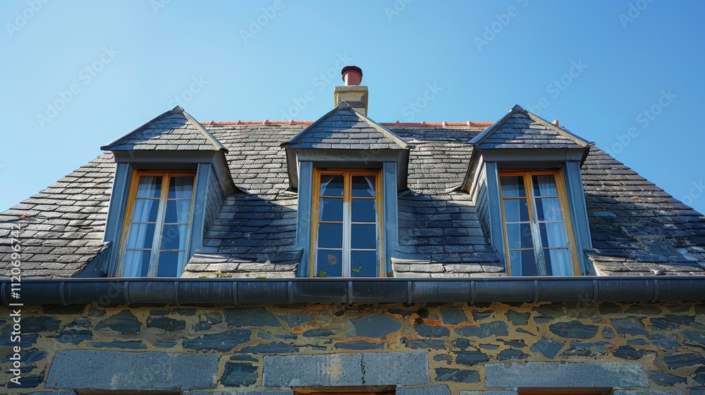 Dormer Roof: A roof projection with a window that extends outward from ...