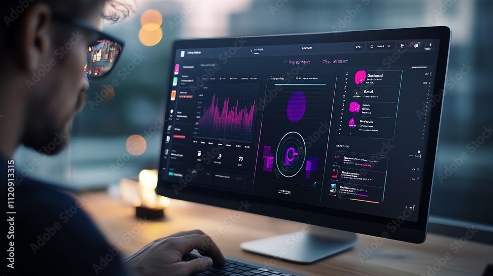 Personalized Dashboard Skins A customizable digital interface showing ...