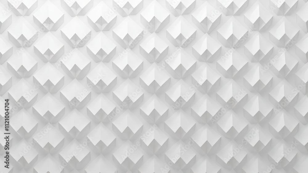 Seamless White Plastic Diamond Pattern Background, High-Resolution 3D ...