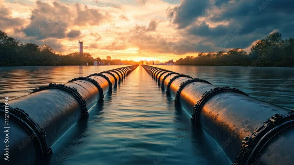 A digital water management system that monitors water levels and flow ...