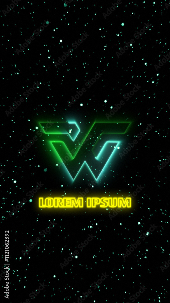 Warp Speed Glowing Lights Vertical Logo Reveal MOGRT 29 Stock Template ...