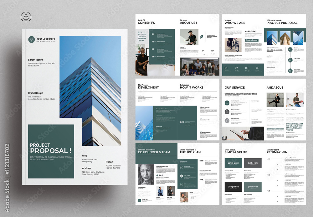 Project Proposal Brochure Template Stock Template | Adobe Stock