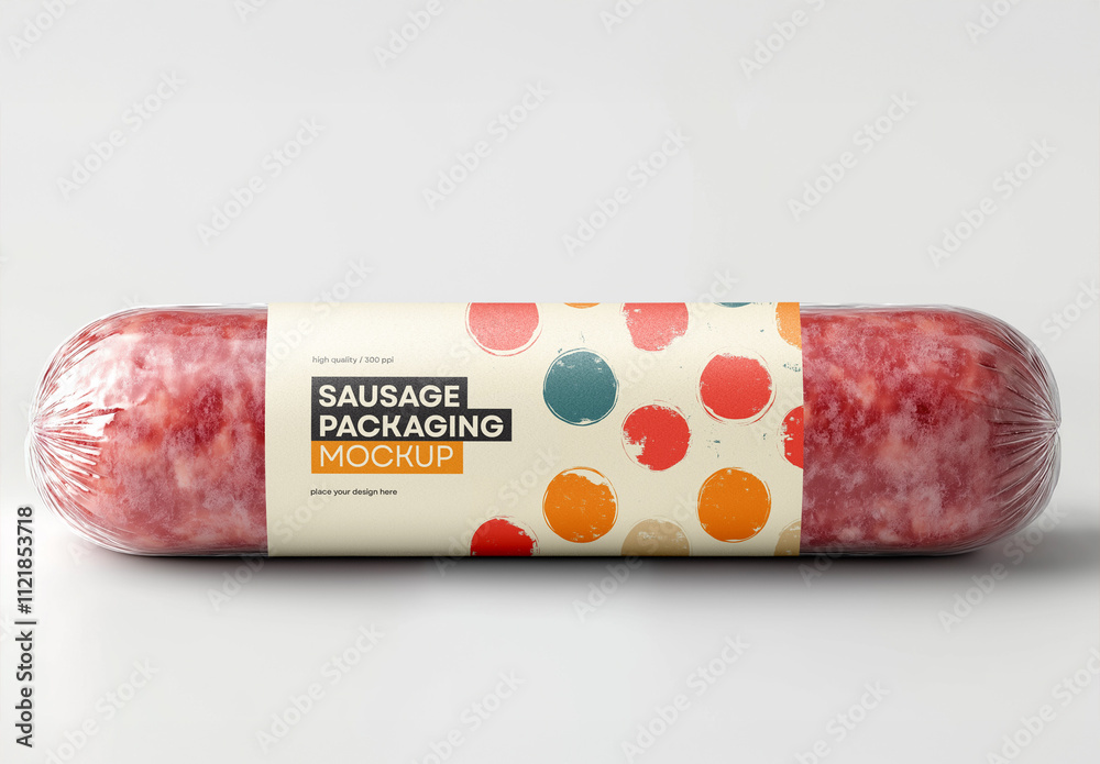 High-Quality Sausage Package Mockup – AI-Generated Design Featuring ...