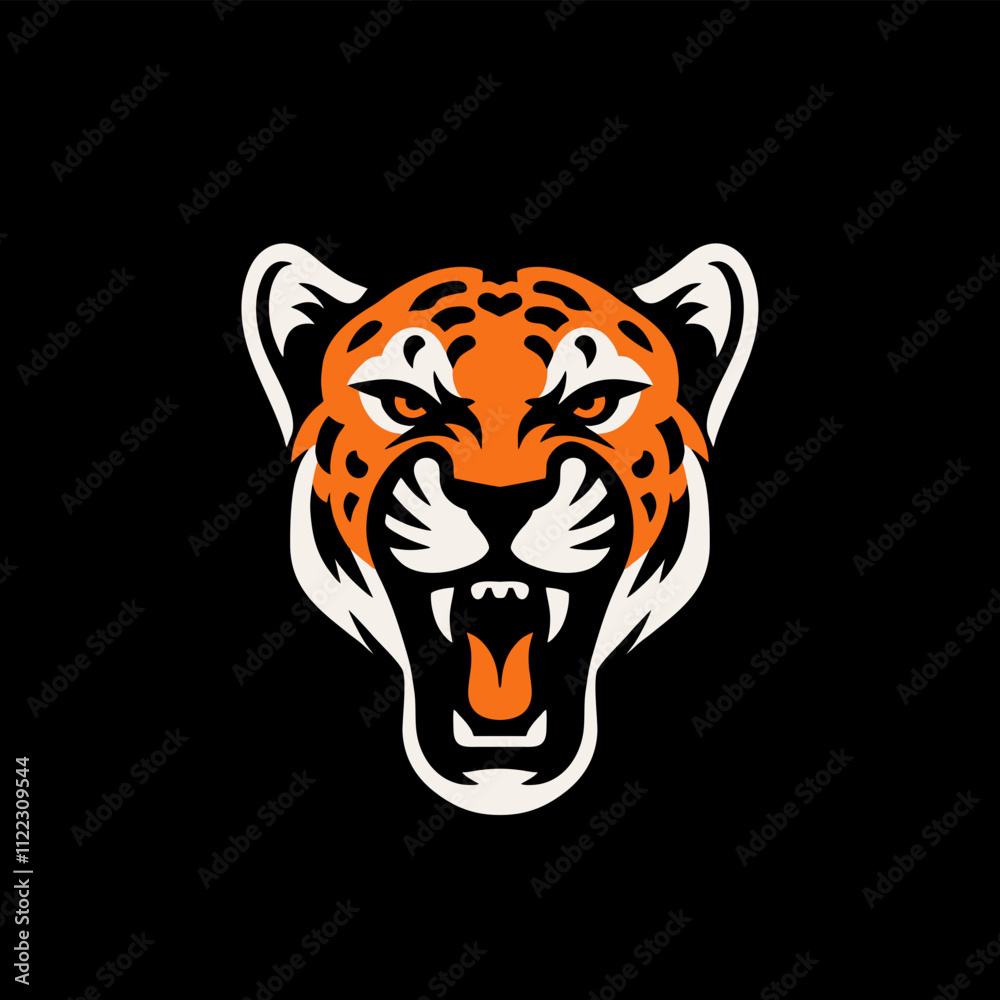 Photo & Art Print angry jaguar leopard head for sport or mascot logo ...