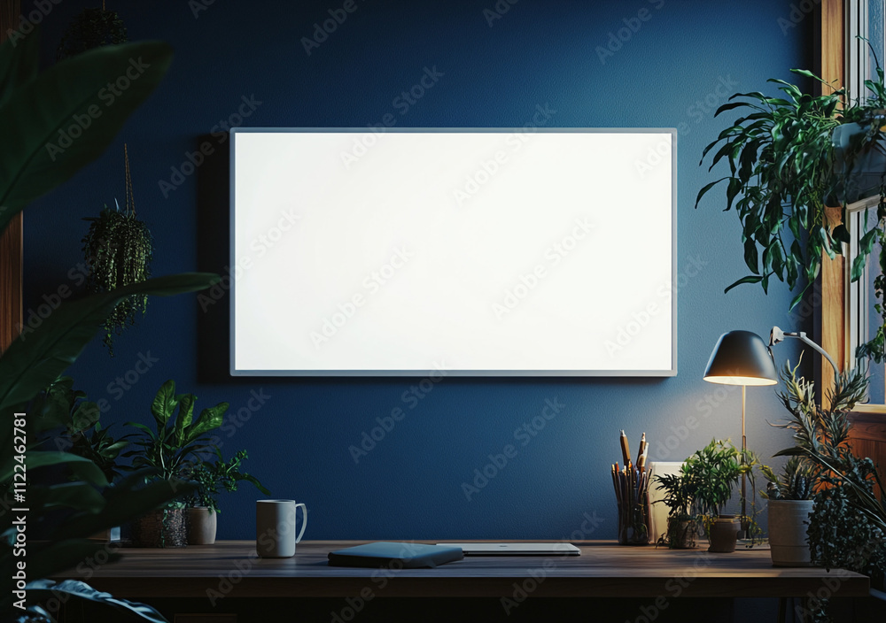 Realistic TV mockup. Device UI/UX mockup for presentation template ...