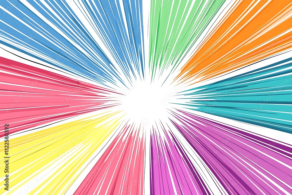 Retro 60s and 70s groovy carnival background. Sun and rainbow swirl ...