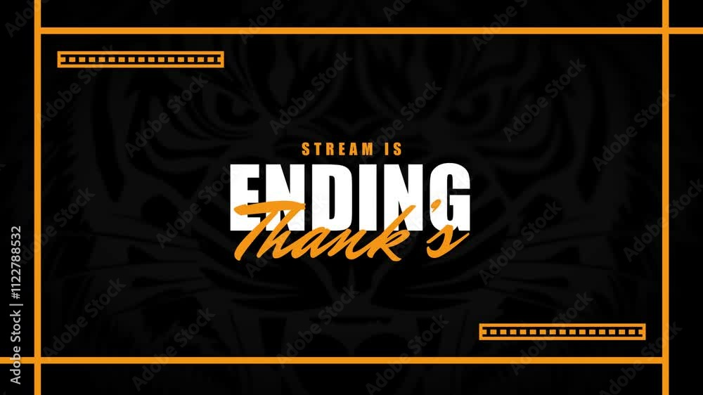 animated stream overlays, starting screen, offline screen, right back ...