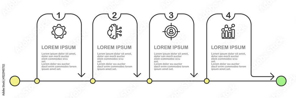 Póster Business Values and Targets Infographic Design Template with ...