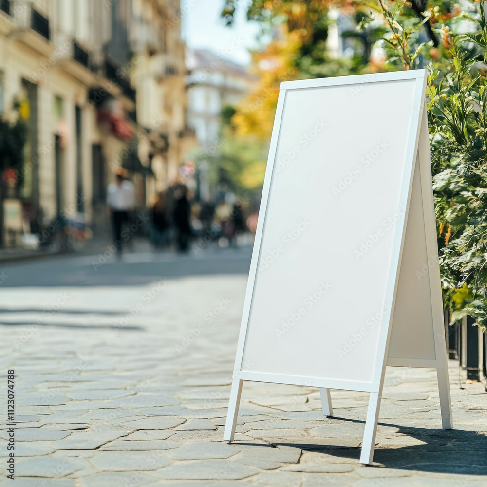 Realistic Standee Mockup template for your design branding Stock Photo ...