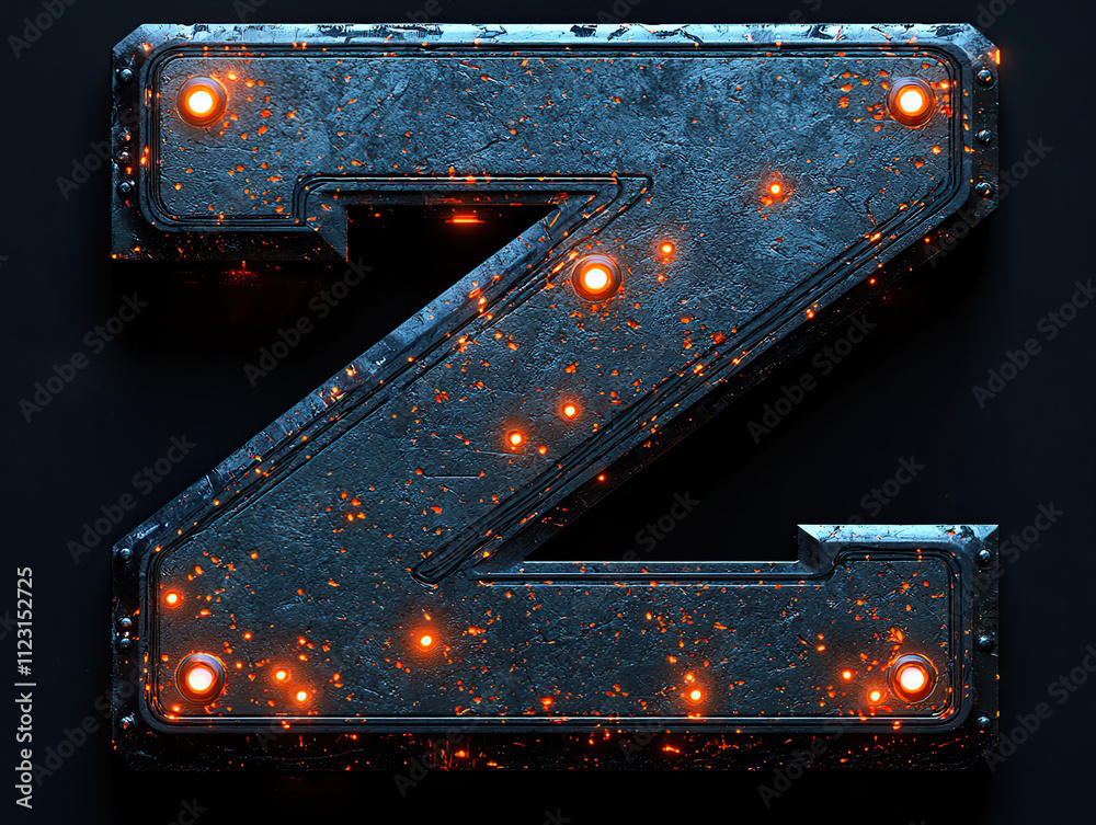 3D font, letters, alphabet, technology, modern, stylish, futuristic ...