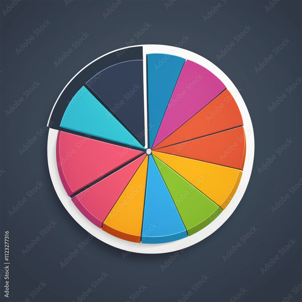 Pie charts minimalist financial pie chart 3D pie chart illustration Pie ...