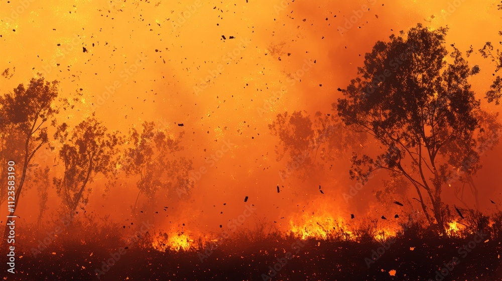 Wildfire devastation australian forest nature photography intense ...