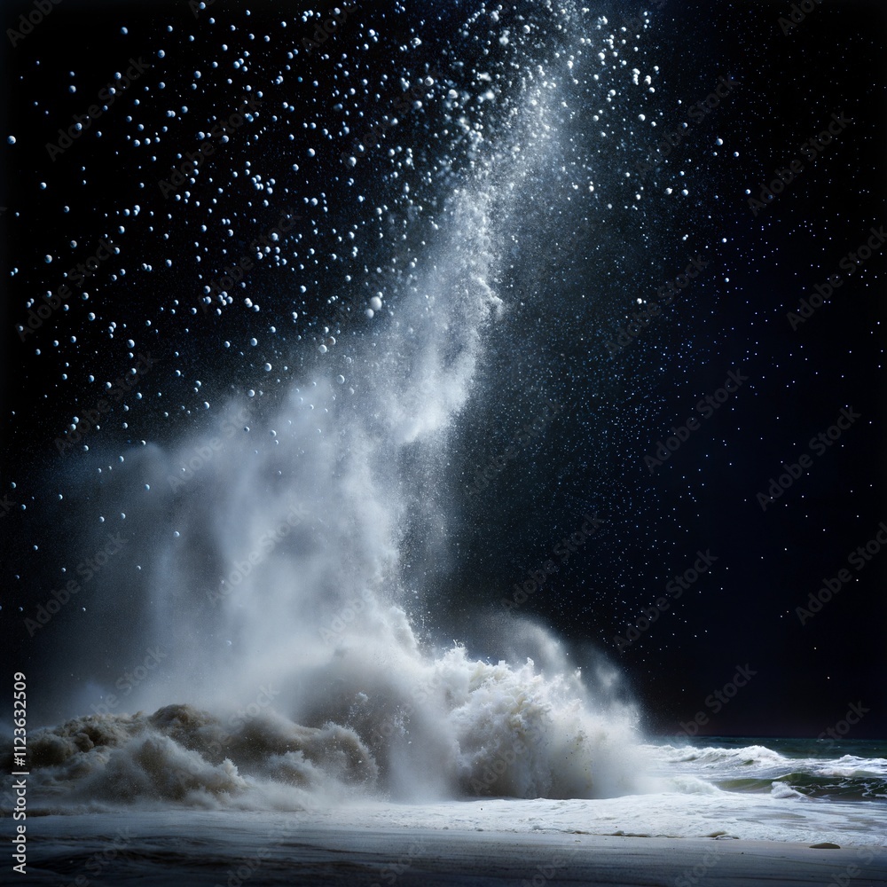 Million of Star Dust, Photo image of falling down shower rain snow ...