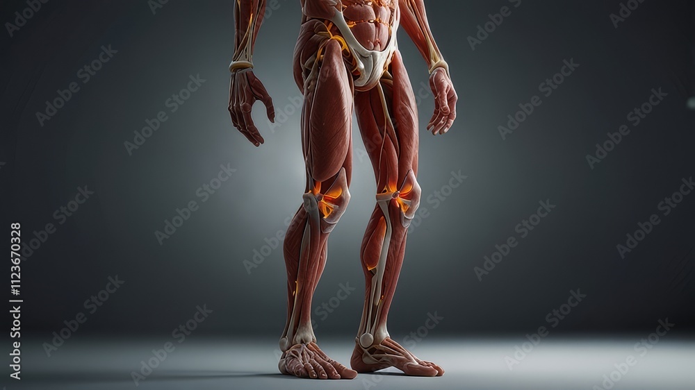 A unique and diverse image of an early patient walking on foot, with ...