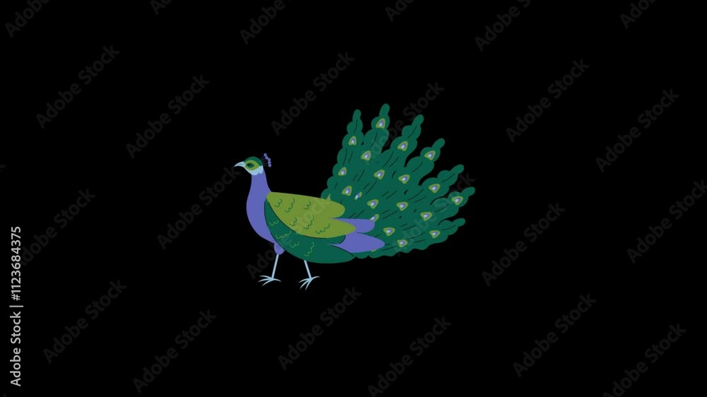 cartoon peacock animation. Peacock Emoji Animated on a Transparent ...