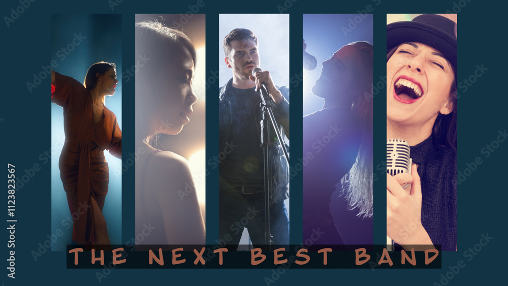 Slice Me Into Many Parts Screens Stock Template | Adobe Stock