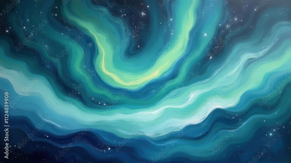 Glowing Polar Gradients. Smoothly intertwining aurora strands in ...