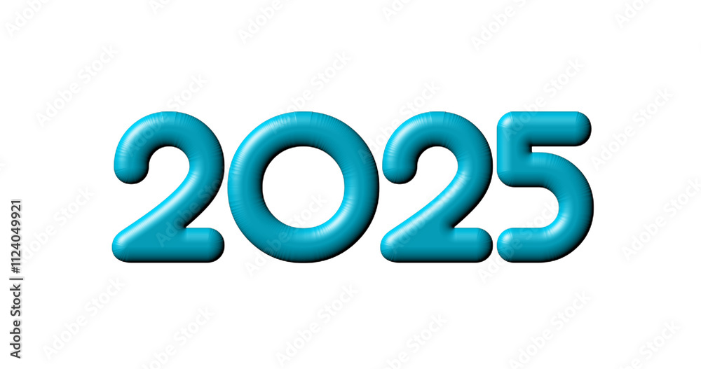 Happy New Year. Numbering text effect for Happy New Year 2025 Stock ...