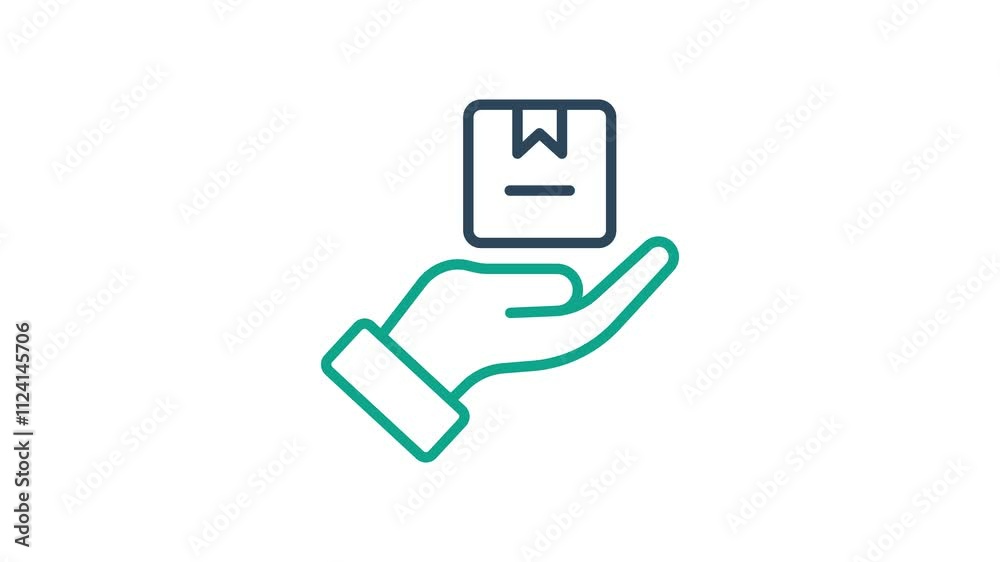 Delivery animated icon. suitable for user interface, provide visual ...