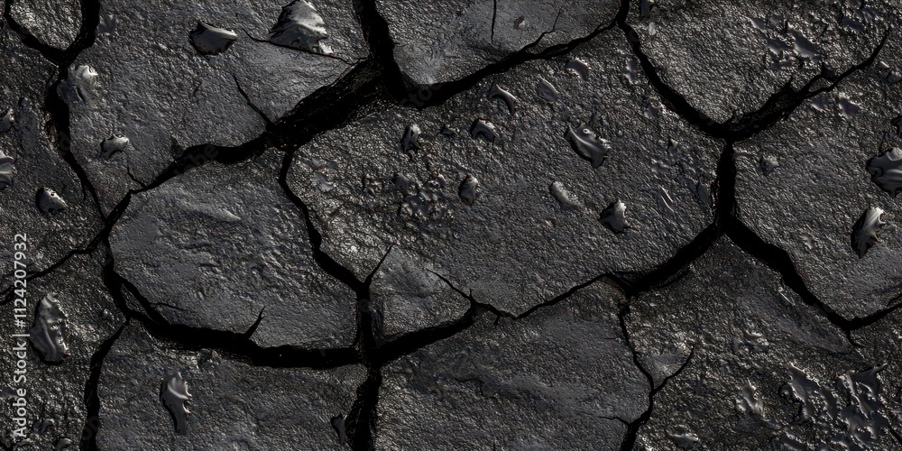Seamless asphalt crack pattern for textures and backgrounds in design ...