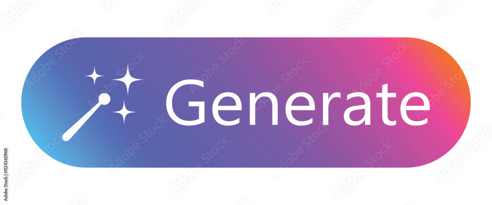 generate button for ai service. generative artificial intelligence icon ...