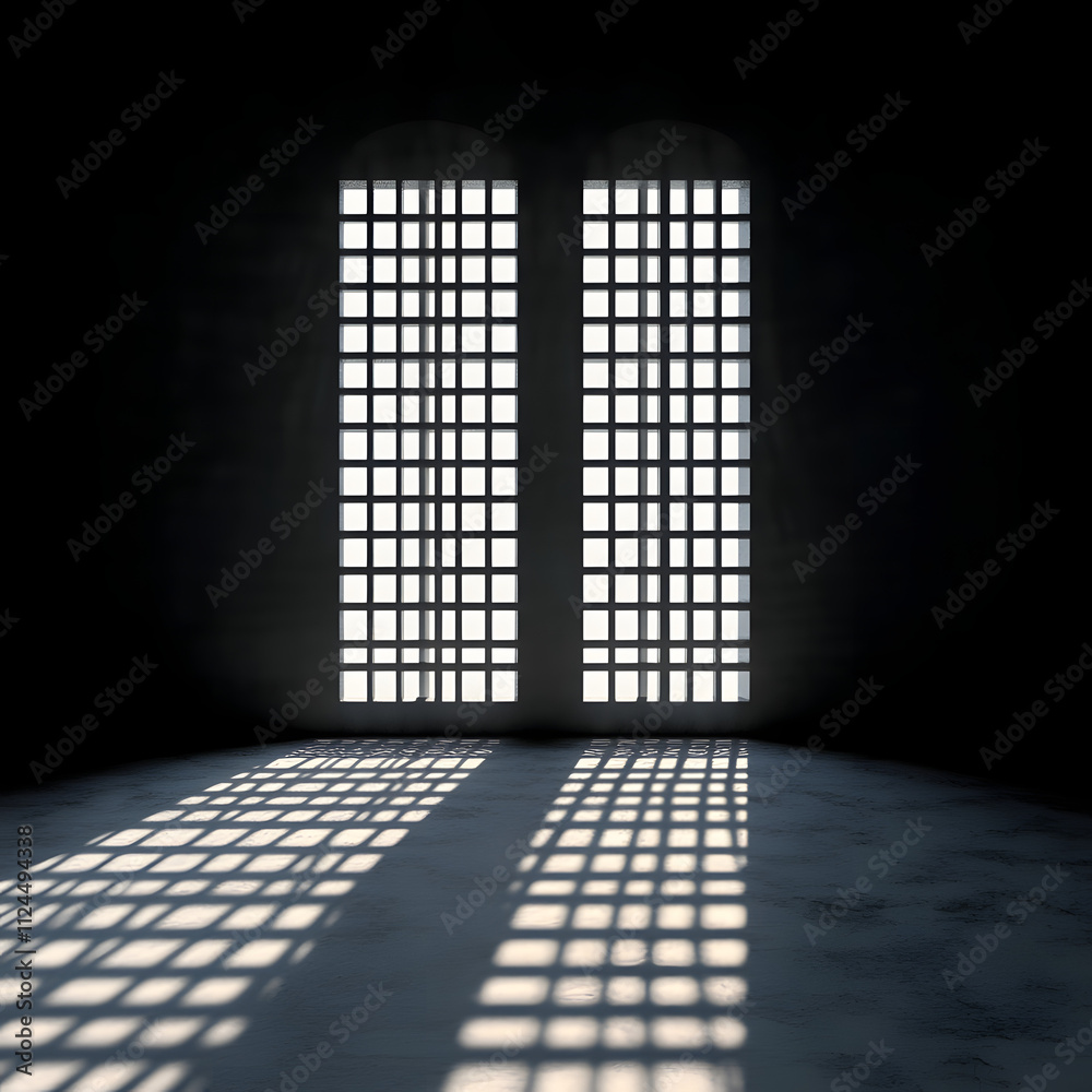 ภาพประกอบสต็อก Beautifull Gobos Window Light Textures Pattern Hdri ...