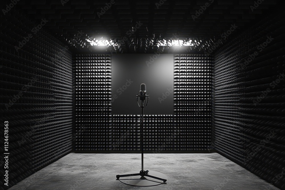 Soundproof recording studio designed for optimal acoustics and clear ...