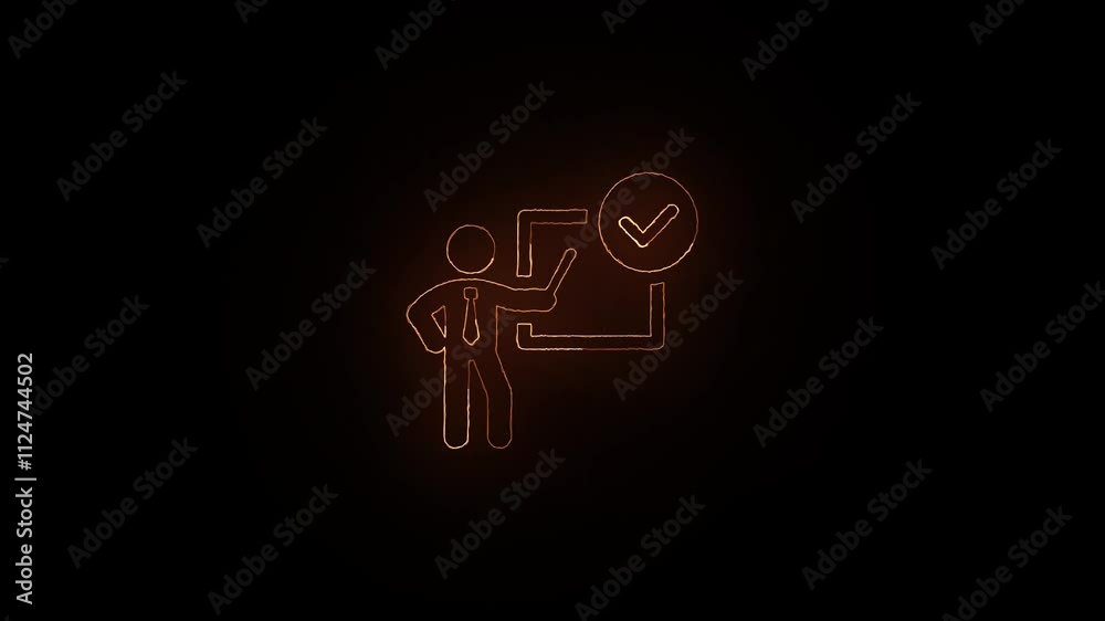 4K Animated Give Homework Icon for Educational and UI Design, Modern ...