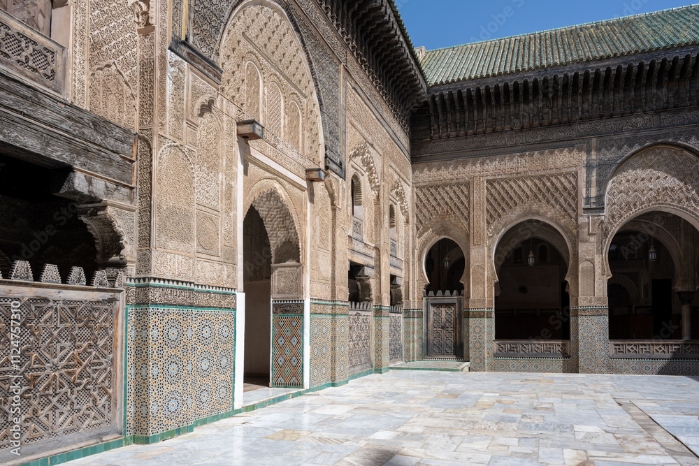 Fes, Fès, Fez, Morocco : Bou Inania complex in Fes, Fès, Fez, Morocco ...