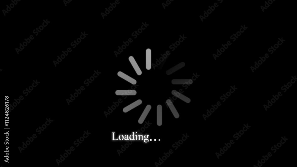 Loading Circle, Video. Loading Animation Icon on Transparent Background ...
