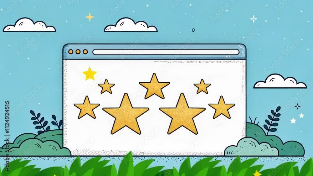 Seamless Animation A browser featuring a minimalistic layout with soft ...