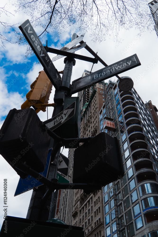Direction Signs, New York City, NYC, Broadway, Street Signs, Urban ...