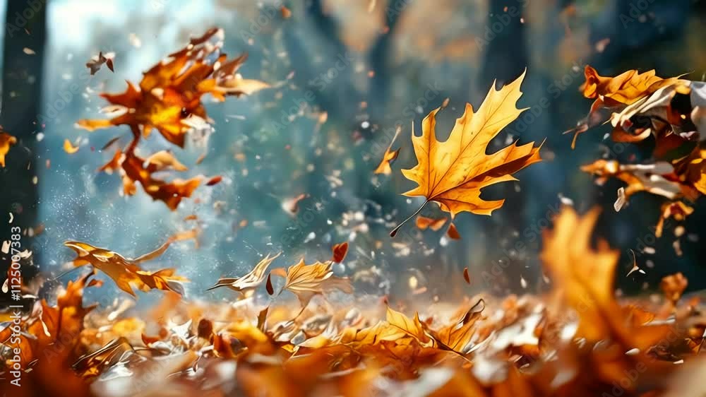 Autumn Leaves: 10 Breathtaking Fall Foliage Scenes, 4K UHD Nature Video, Animated Background ...