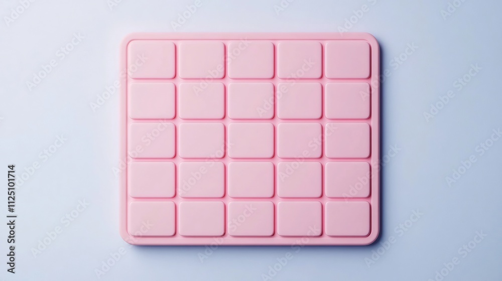 Blank Digital Calendar Screen with Grid Layout on White Background ...