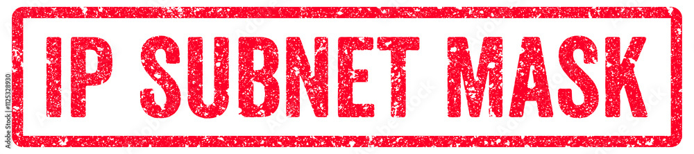 IP Subnet Mask Stamp Transparent Seal, Red Grunge IP Subnet Mask Word ...