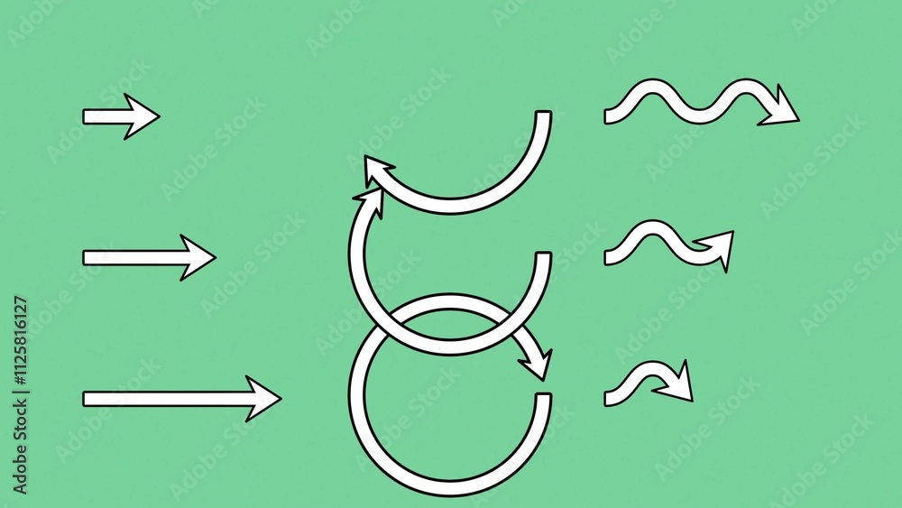 Animated Arrow Overlays with 3 Styles Stock Template | Adobe Stock