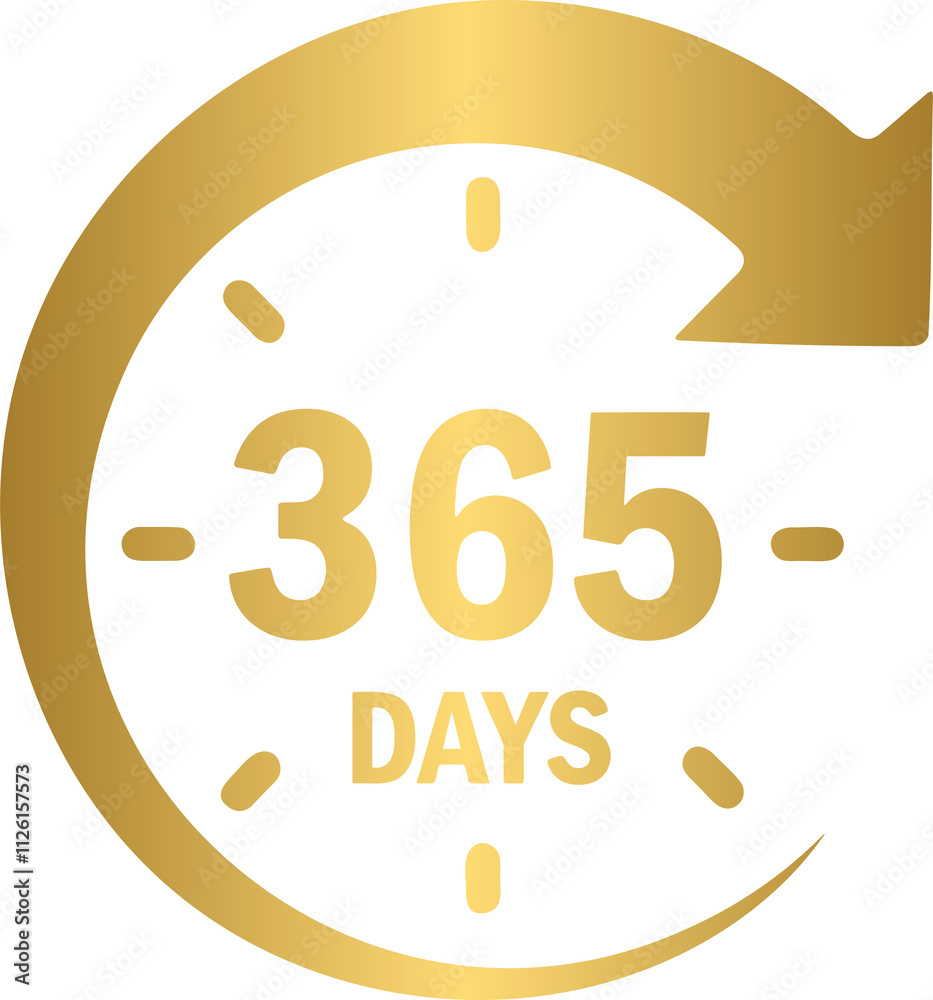 365 days timer count icon, stopwatch timer icon, countdown timer Stock ...