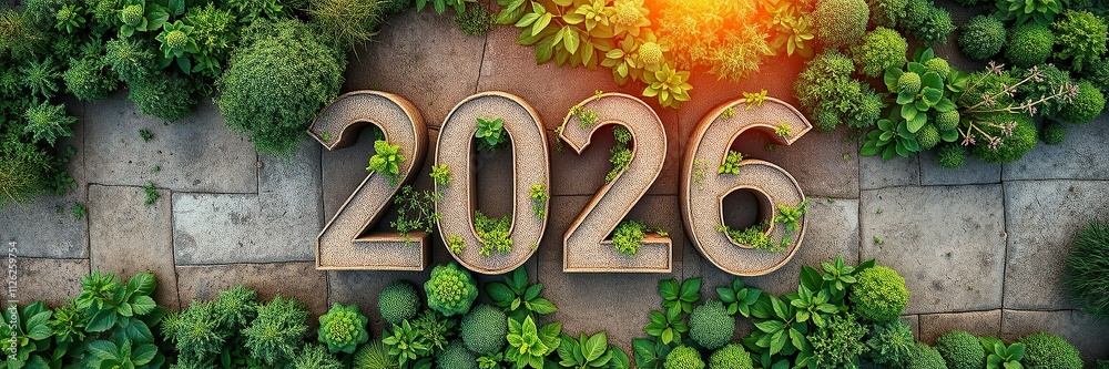 2026 New Year concept for Sustainable environment development goals on ...