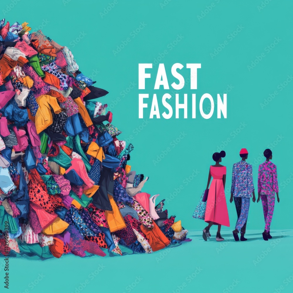 exploring the impact of fast fashion on the environment Stock ...
