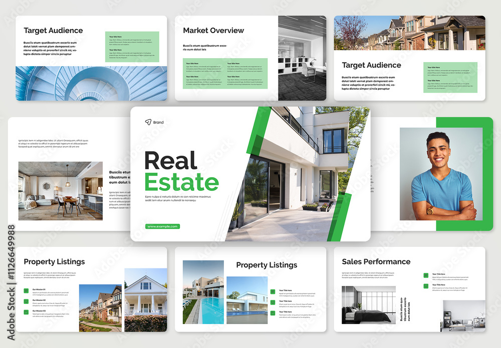 Real Estate Presentation Template Stock Template | Adobe Stock