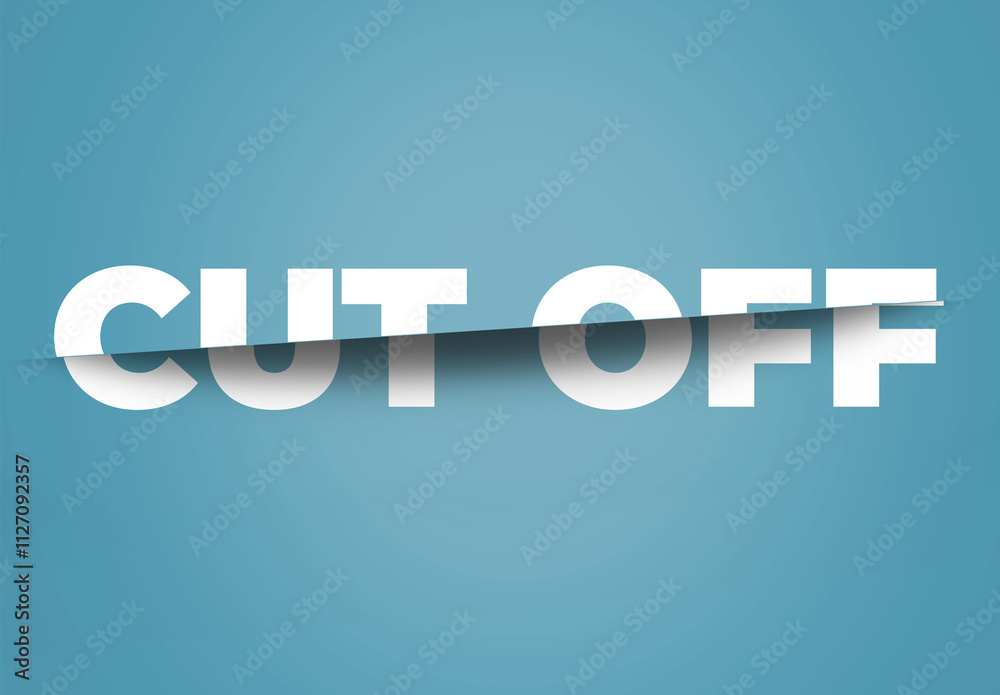 Cut Off Sliced Text Effect Stock Template | Adobe Stock