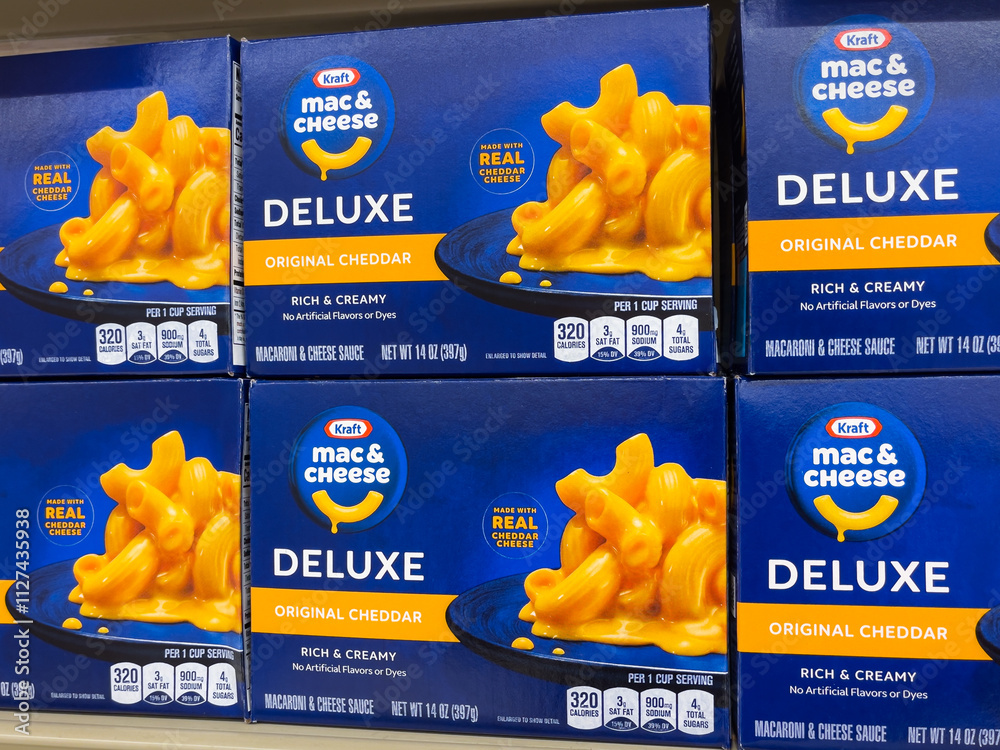 ATLANTA, GEORGIA - DECEMBER 10, 2024 : Kraft Mac and Cheese macaroni ...