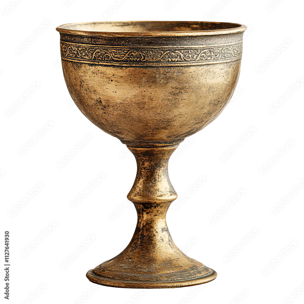 Chalice golden grail goblet gold cup holy church isolated wine ...