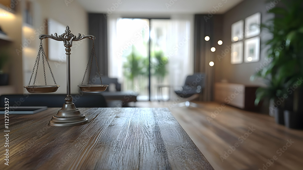 Scales of Justice: Symbol of Fair Judgment in Modern Office Stock ...