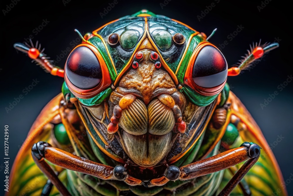 Exaggerated Creepy Portrait of Riley's 13-Year Cicada Featuring ...