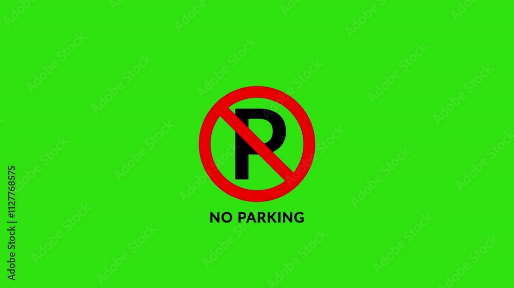 No Parking Warning Sign with Text for Restricted Areas, Private ...