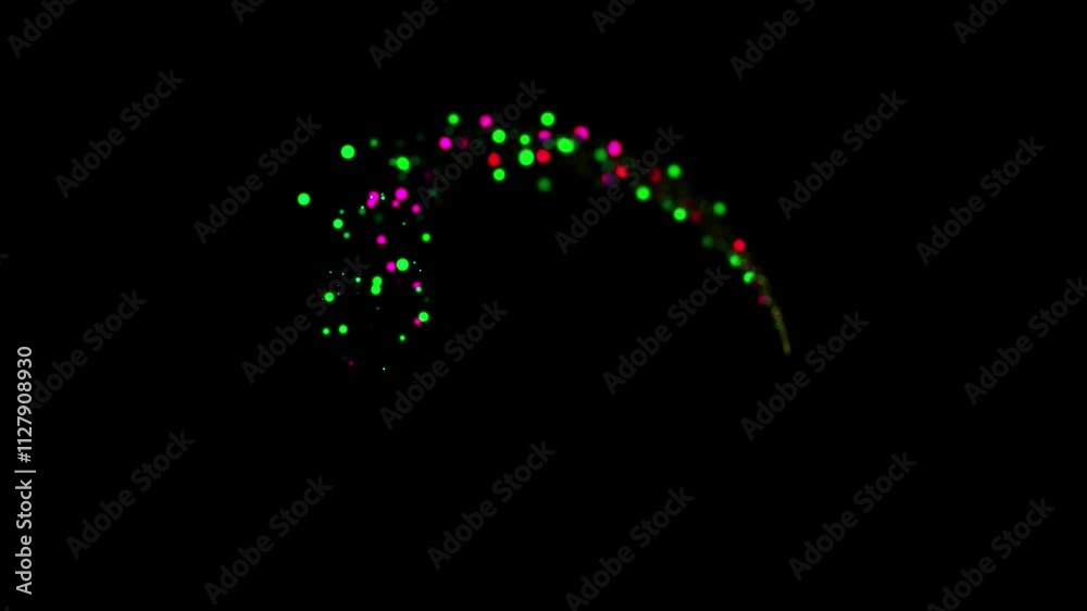 Abstract motion background shining colorful particles. Shimmering Glittering Particles With ...