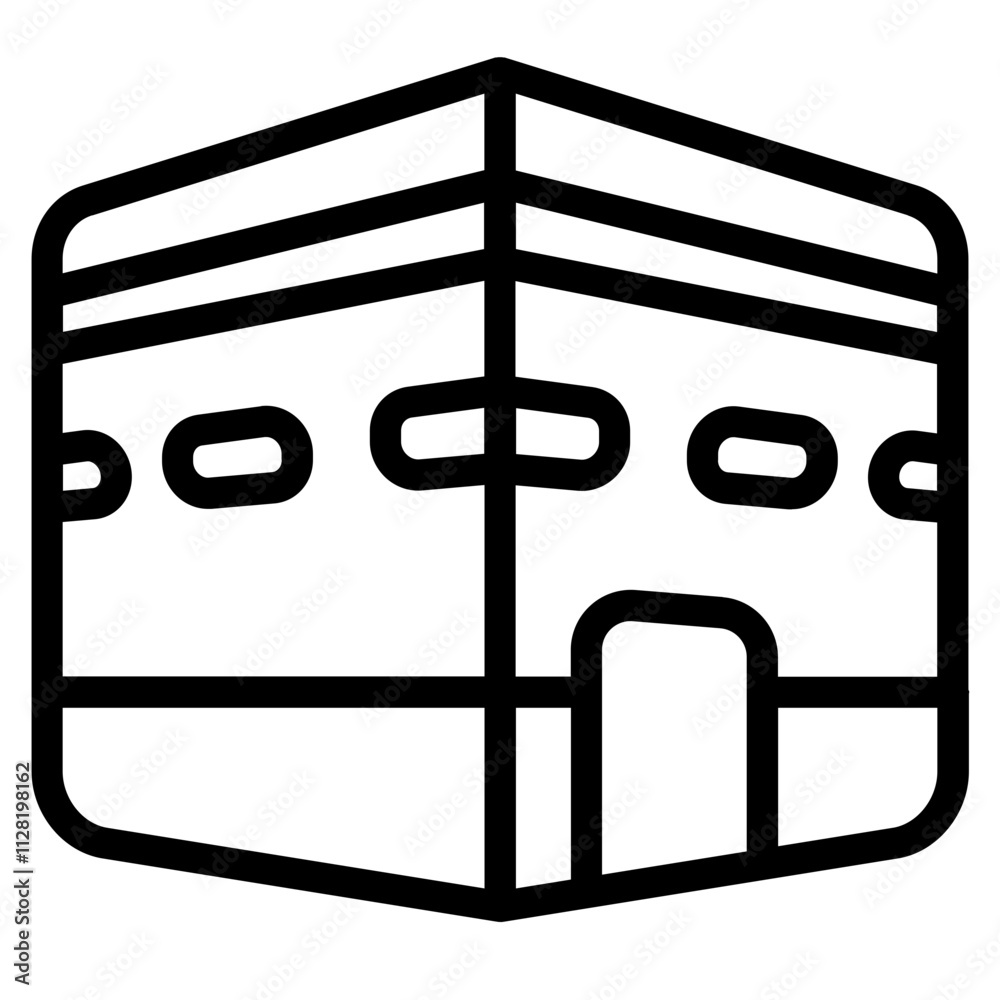 Poster Kaaba Line Icon – Wall Art | UkPosters